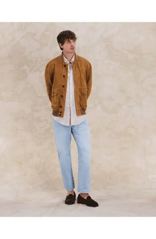 FORTELA Cruiser Suede Bomber Jacket