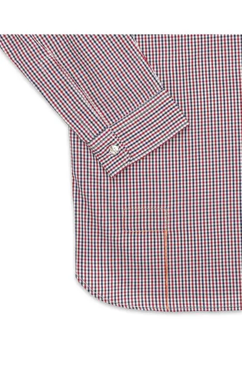 FORTELA Liam Cotton Chest Pocket Shirt - Red