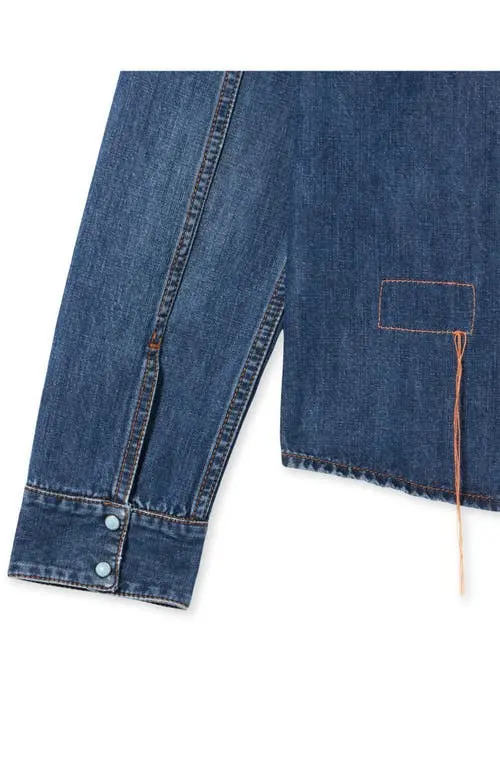 FORTELA Brigitter Embroidered Denim Shirt