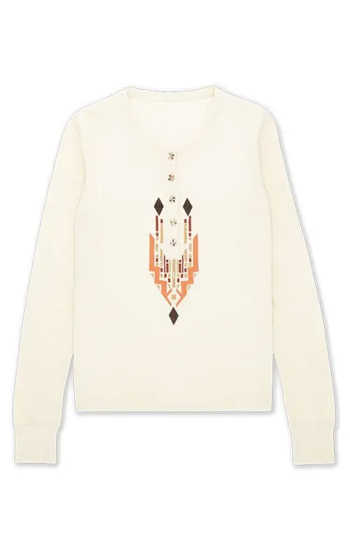 FORTELA Coralie Serafino Embroidered T-shirt - Milk