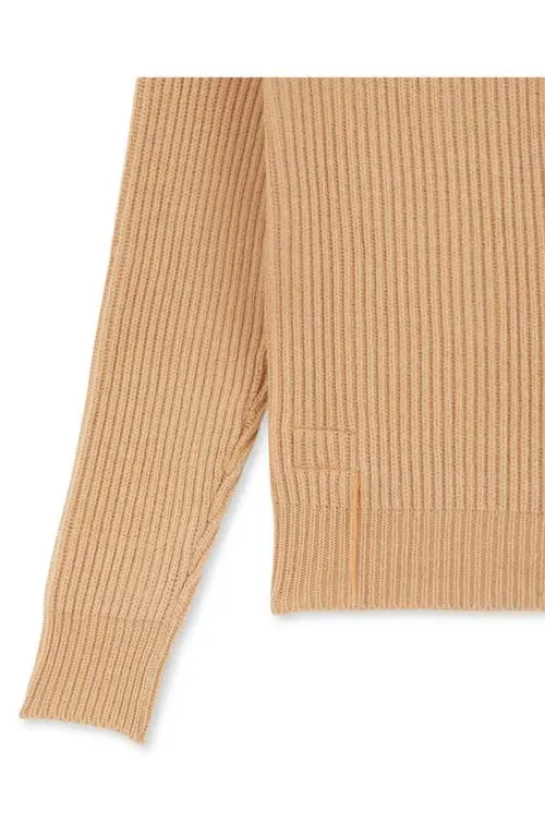 FORTELA Alberto Wool Crewneck Sweater - Camel