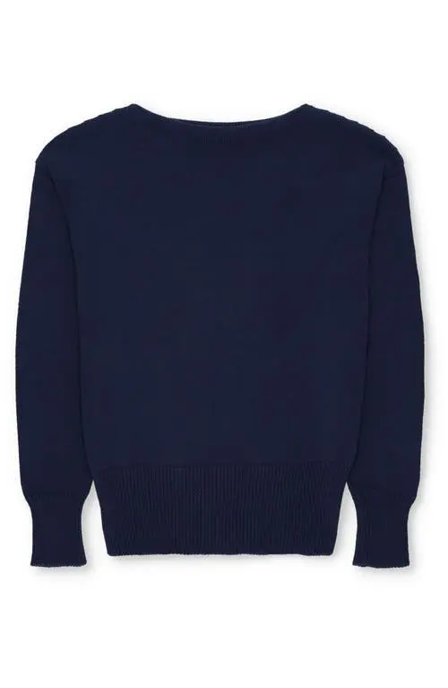 FORTELA Noah Cotton Crewneck Sweater - Blue