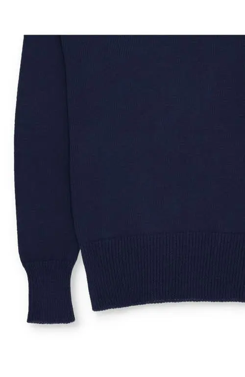 FORTELA Noah Cotton Crewneck Sweater - Blue