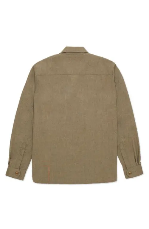 FORTELA Fox Virgin Wool Overshirt - Olive