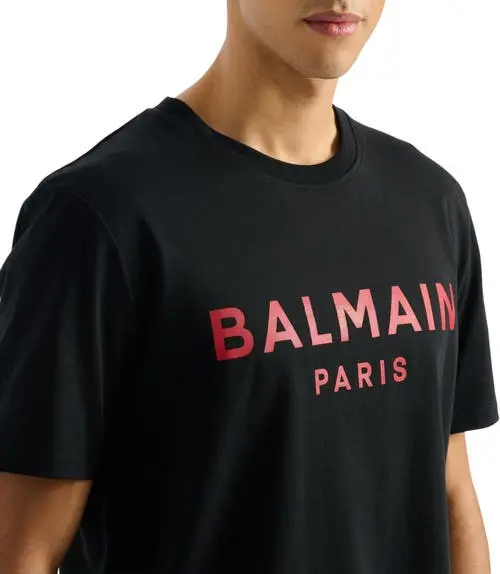 Balmain T-shirt With Paris Print - Multicolor