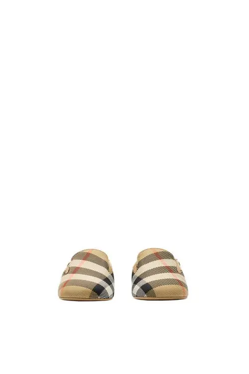 Burberry Check Nylon Blend Booties
