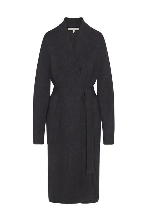 Naked Cashmere Angus Cashmere Robe - Charcoal