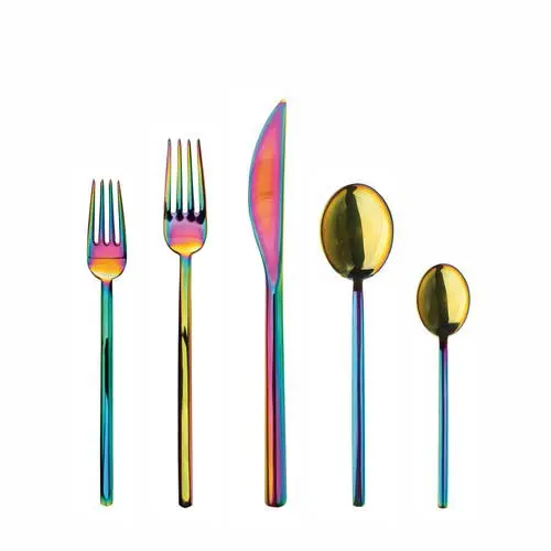 MEPRA Due Flatware Set5 Pieces - Rainbow