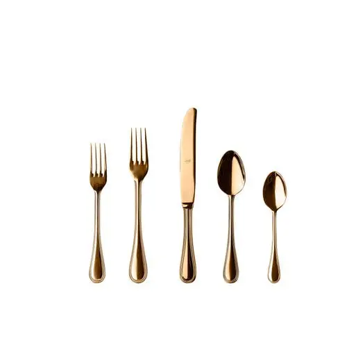 MEPRA Perla Flatware Set5 Pieces - Gold