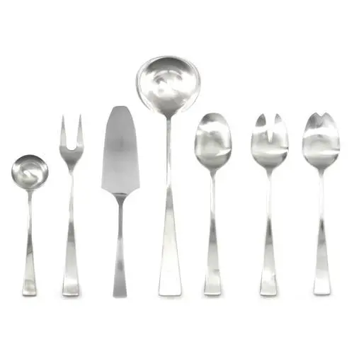 MEPRA Italia Serving Set7 Pieces - Ice Silver