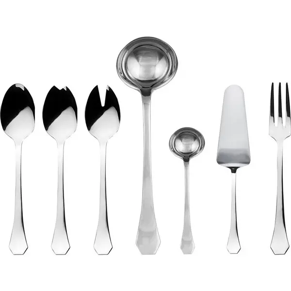 MEPRA Moretto Serving Set7 Pieces - Silver