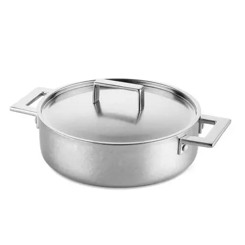 MEPRA Attiva Frying Pandual Handles - Pewter Silver