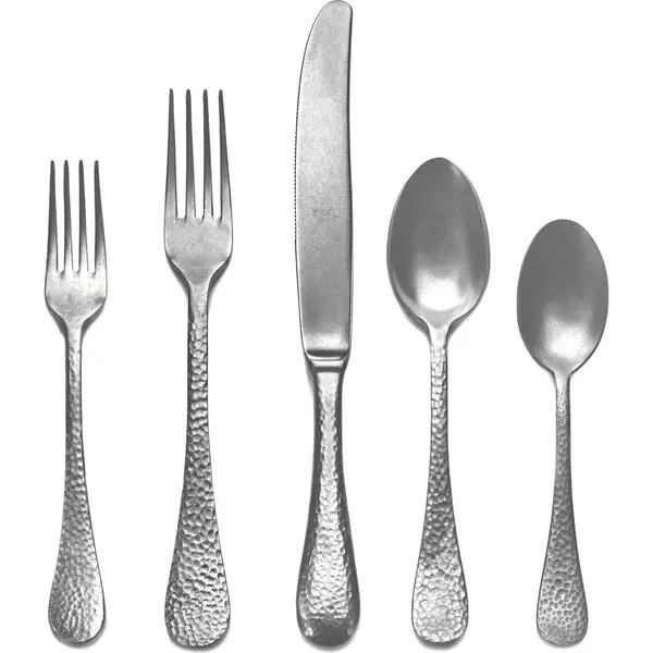 MEPRA Epoque Flatware Set5 Pieces - Pewter Silver