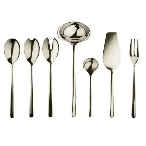MEPRA Linea Serving Set7 Pieces - Champagne