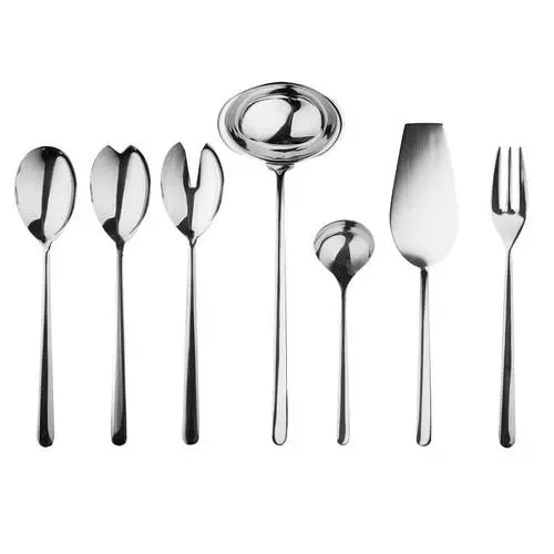 MEPRA Linea Serving Set7 Pieces - Silver