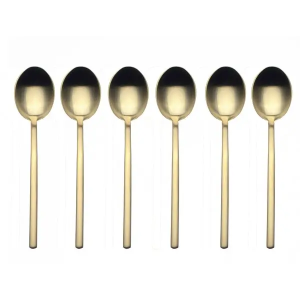 MEPRA Due Coffee Spoon Set6 Pieces - Ice Gold