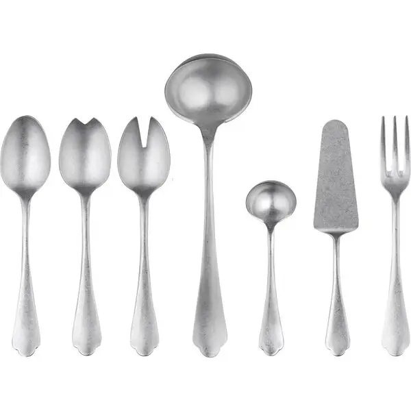MEPRA Dolce Vita Serving Set7 Pieces - Pewter Silver