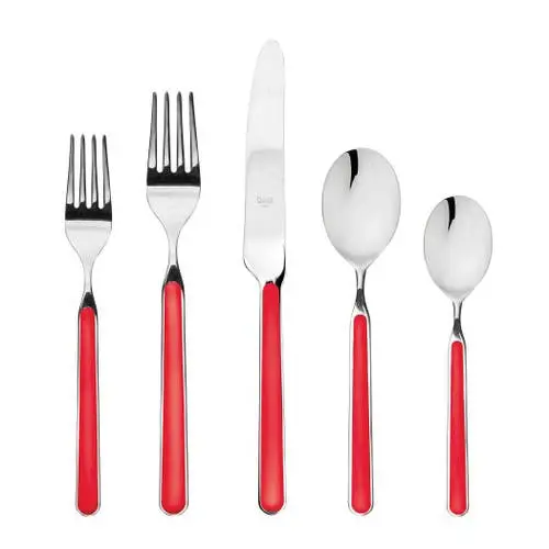 MEPRA Fantasia Flatware Set5 Pieces - Red