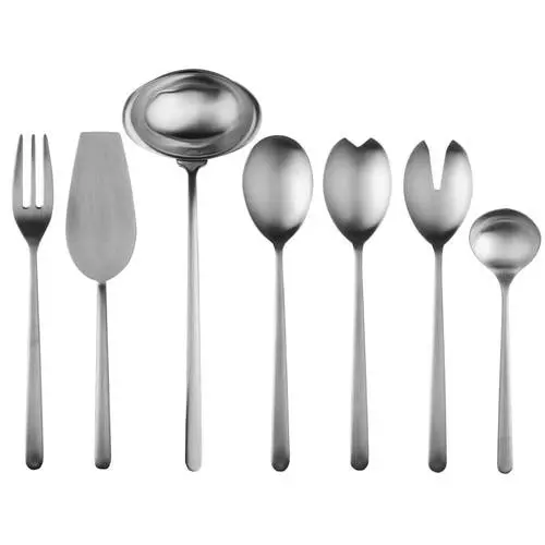 MEPRA Linea Serving Set7 Pieces - Ice Silver