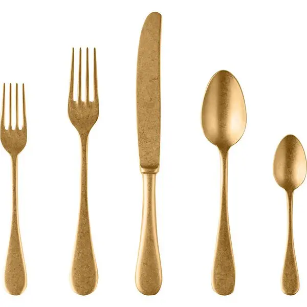 MEPRA Vintage Flatware Set5 Pieces - Gold