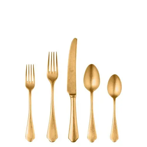MEPRA Dolce Vita Flatware Set5 Pieces - Pewter Gold
