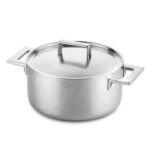 MEPRA Attiva Casserole Dishdual Handles - Pewter Silver