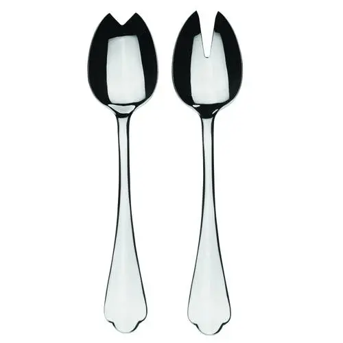 MEPRA Dolce Vita Salad Serving Set2 Pieces - Silver