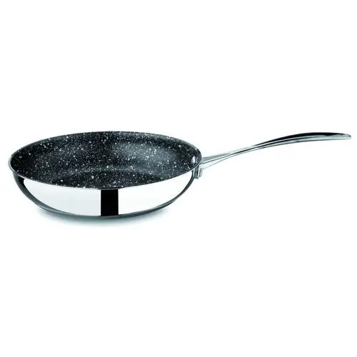 MEPRA Glamour Diamond Non-stick Frying Pan With Handle And Lid - Silver