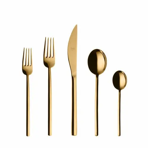 MEPRA Due Flatware Set5 Pieces - Gold