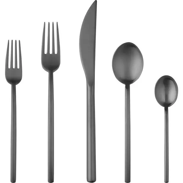MEPRA Due Flatware Set5 Pieces - Ice Black Gold