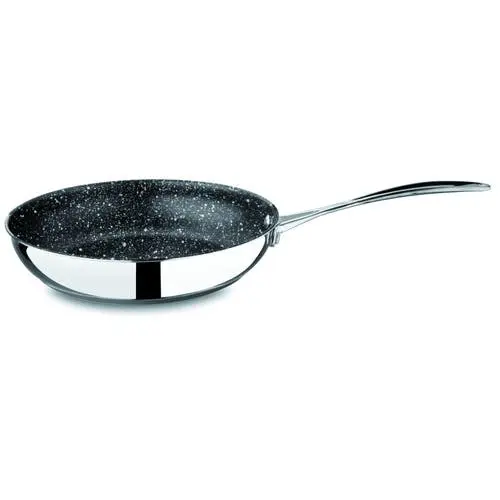 MEPRA Glamour Diamond Non-stick Frying Pan With Handle And Lid - Silver