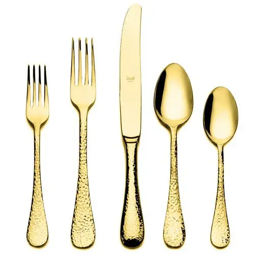 MEPRA Epoque Flatware Set5 Pieces - Gold