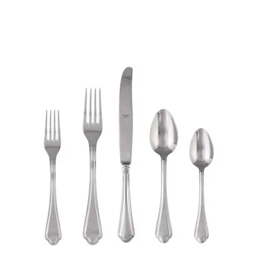 MEPRA Leonardo Flatware Set5 Pieces - Silver