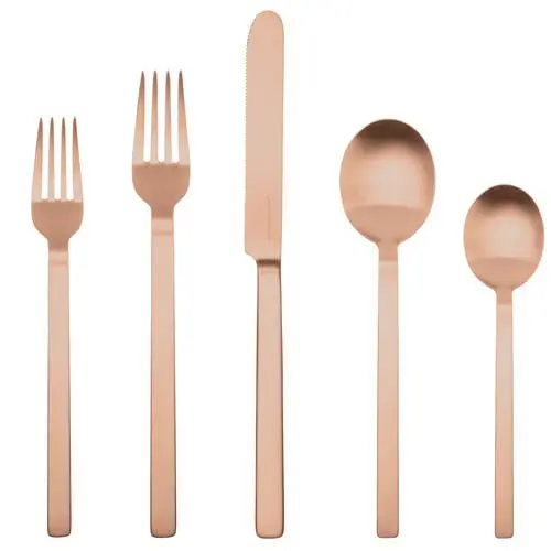 MEPRA Stile Pininfarina Flatware Set5 Pieces - Ice Bronze