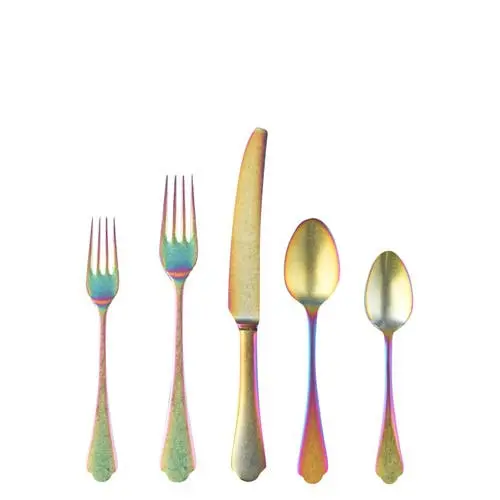 MEPRA Dolce Vita Flatware Set5 Pieces - Pewter Rainbow