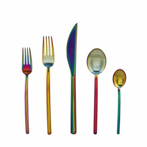 MEPRA Due Flatware Set5 Pieces - Ice Rainbow