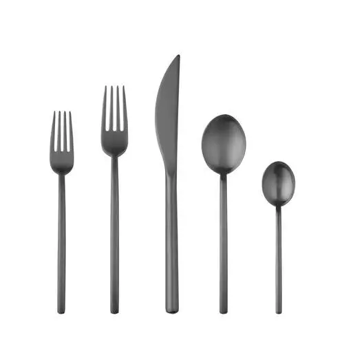 MEPRA Linea Ice Flatware Set5 Pieces - Ice Black Gold
