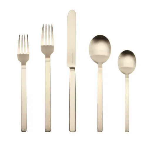 MEPRA Stile Pininfarina Flatware Set5 Pieces - Ice Champagne