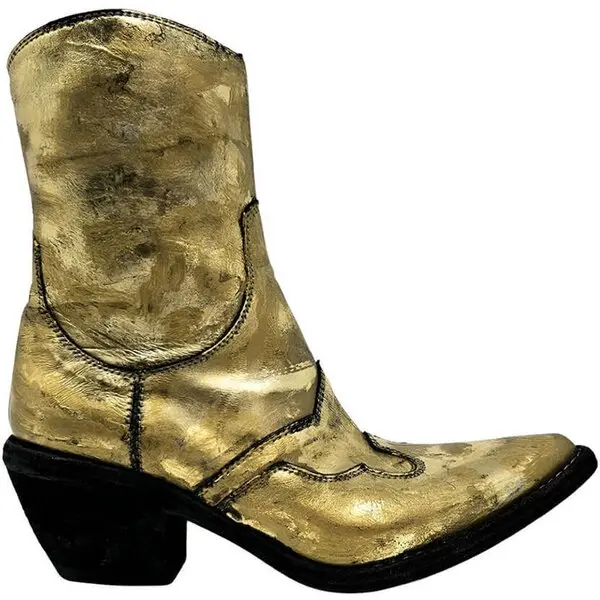 MADISON MAISON Pointy Toe Ankle Boot - Silver