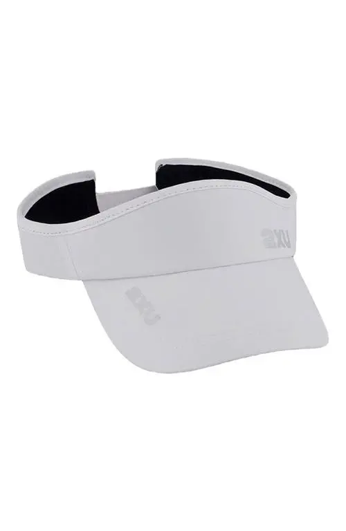 2xu Run Visor - White/white