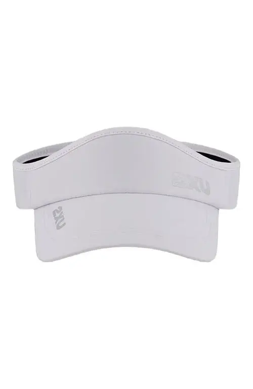 2xu Run Visor - White/white