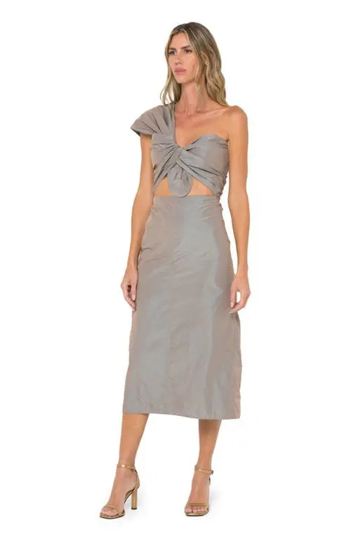 JBQ Carmela One-shoulder Midi Dress