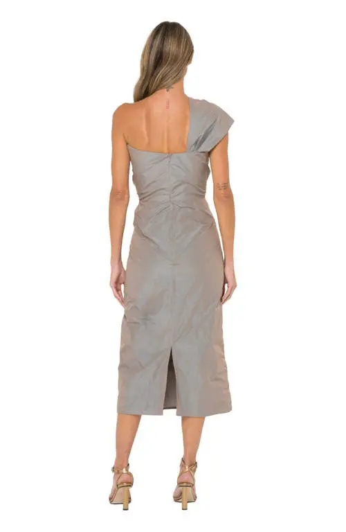 JBQ Carmela One-shoulder Midi Dress