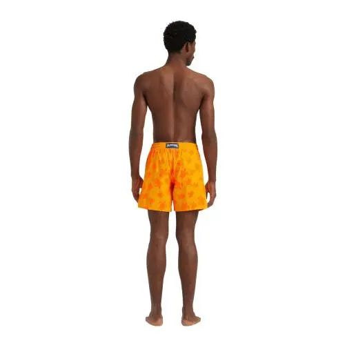 Vilebrequin Flocked Rondes Des Tortues Swim Shorts - Mango