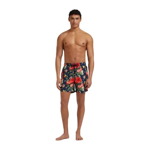 Vilebrequin Swim Shorts With Trompe-l’œil Floral Print