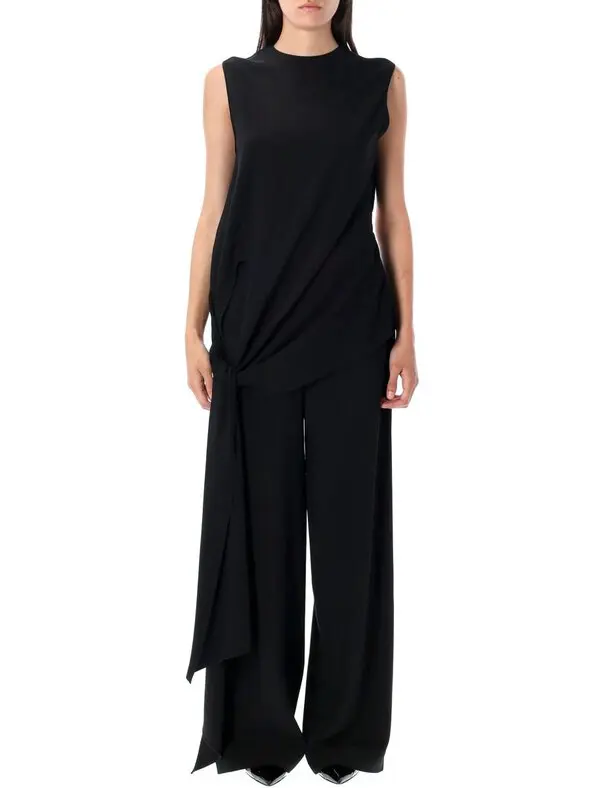 Alaïa Cady Tie Jumpsuit - Black