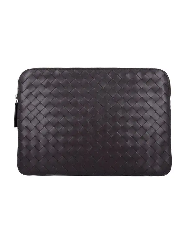 Bottega Veneta Intreccio Document Case - Brown