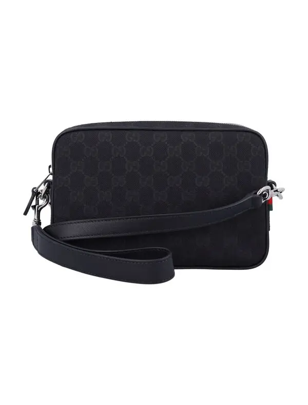 Gucci Gg Canvas Small Crossbody Bag - Black