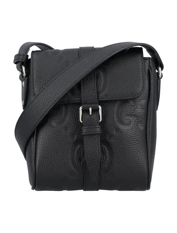 Gucci Gg Jumbo Messenger Bag - Black/black