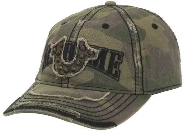 Supreme True Religion Mesh Back 6-panel Cap - Olive Camo